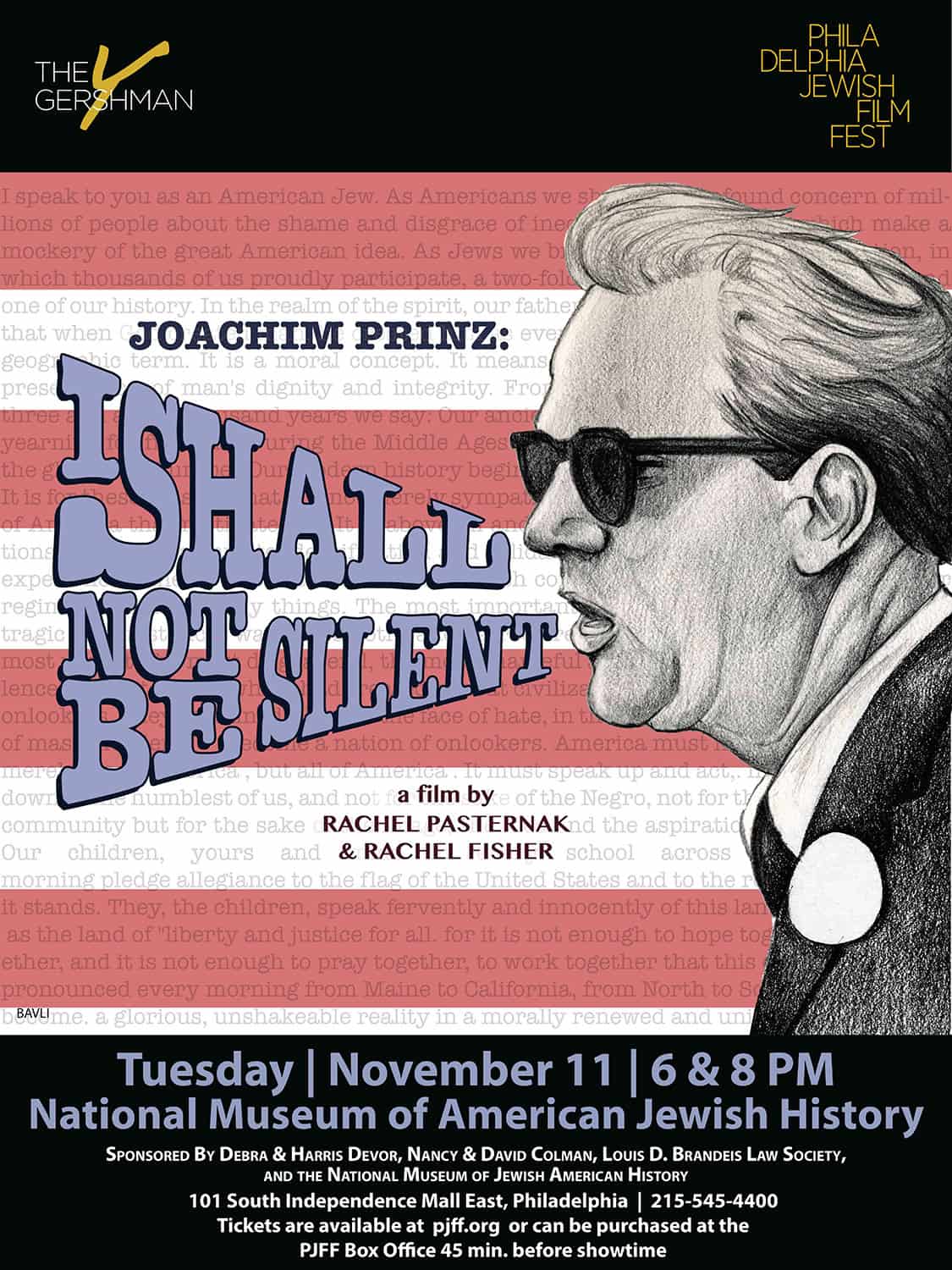 Joachim Prinz: I Shall Not Be Silent - Philadelphia Jewish Film and Media